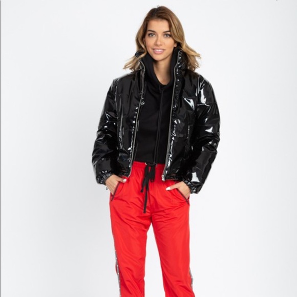 Jackets & Coats | Patent Leather Puffer Jacket | Poshmark